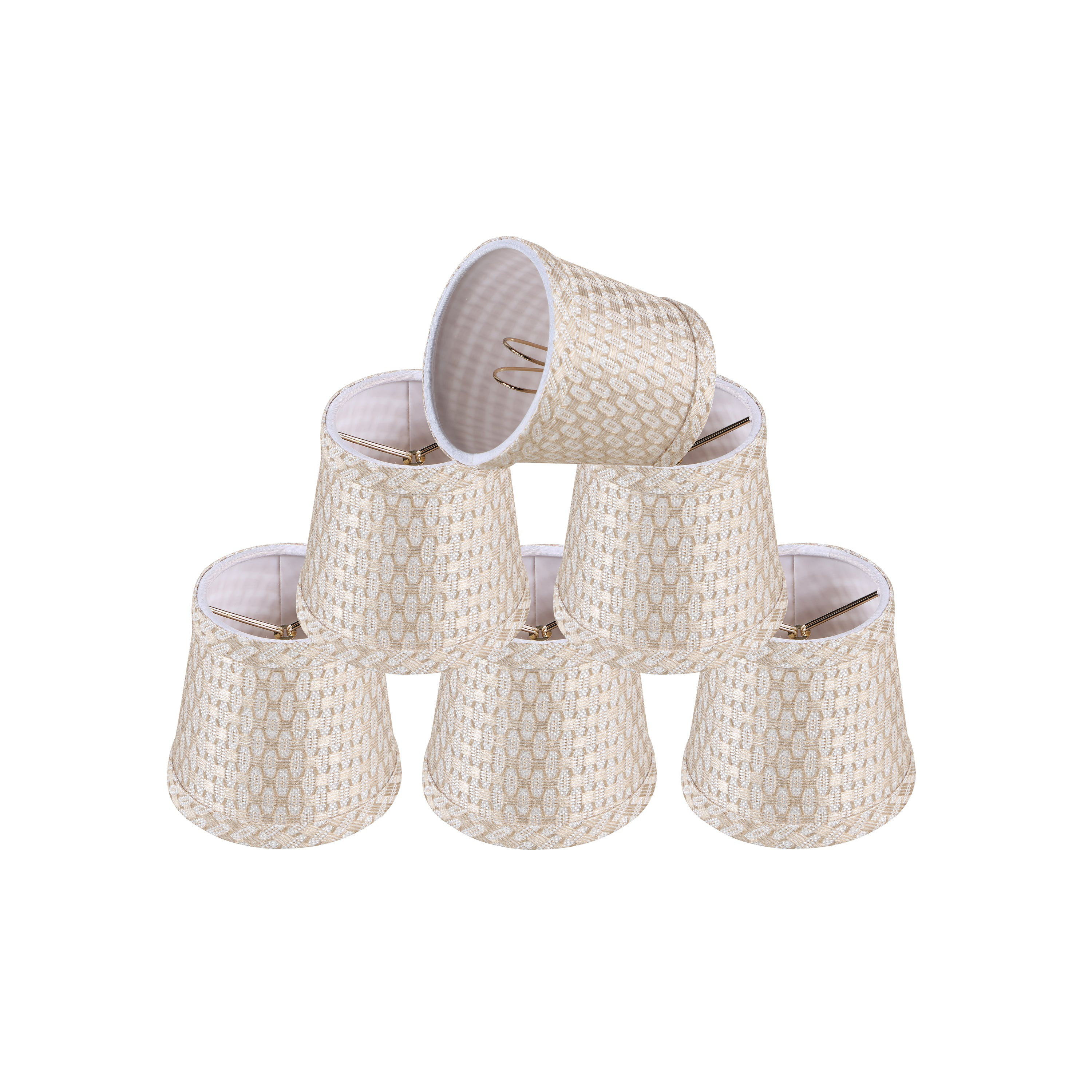 Latitude Run® Rakhi 4'' H Polyester Empire Lamp Shade | Wayfair