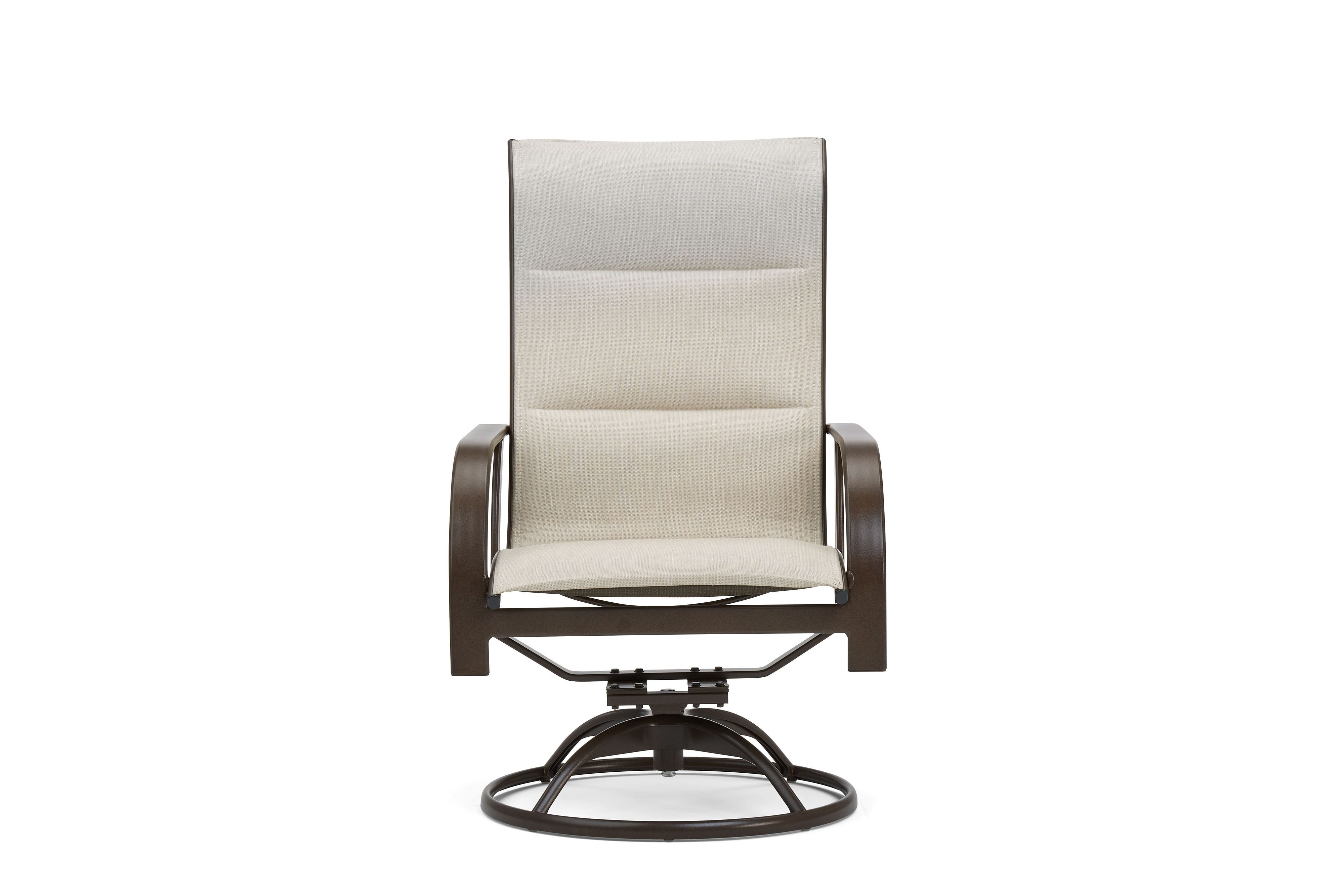 Winston Key West Padded Sling High Back Swivel Rocker Dining Chairs ...