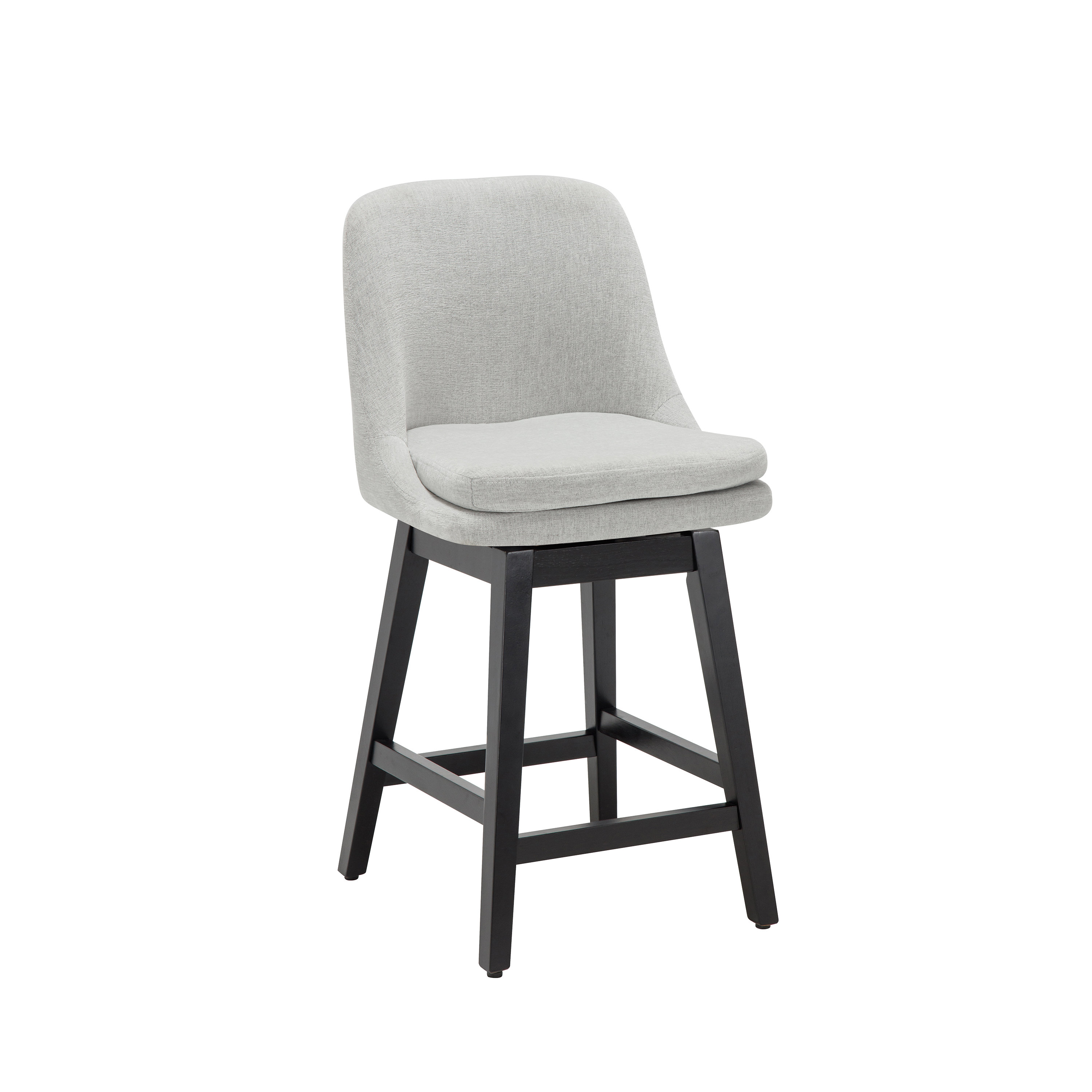 George Oliver Lilani Swivel Upholstered 25.6'' Counter Stool | Wayfair