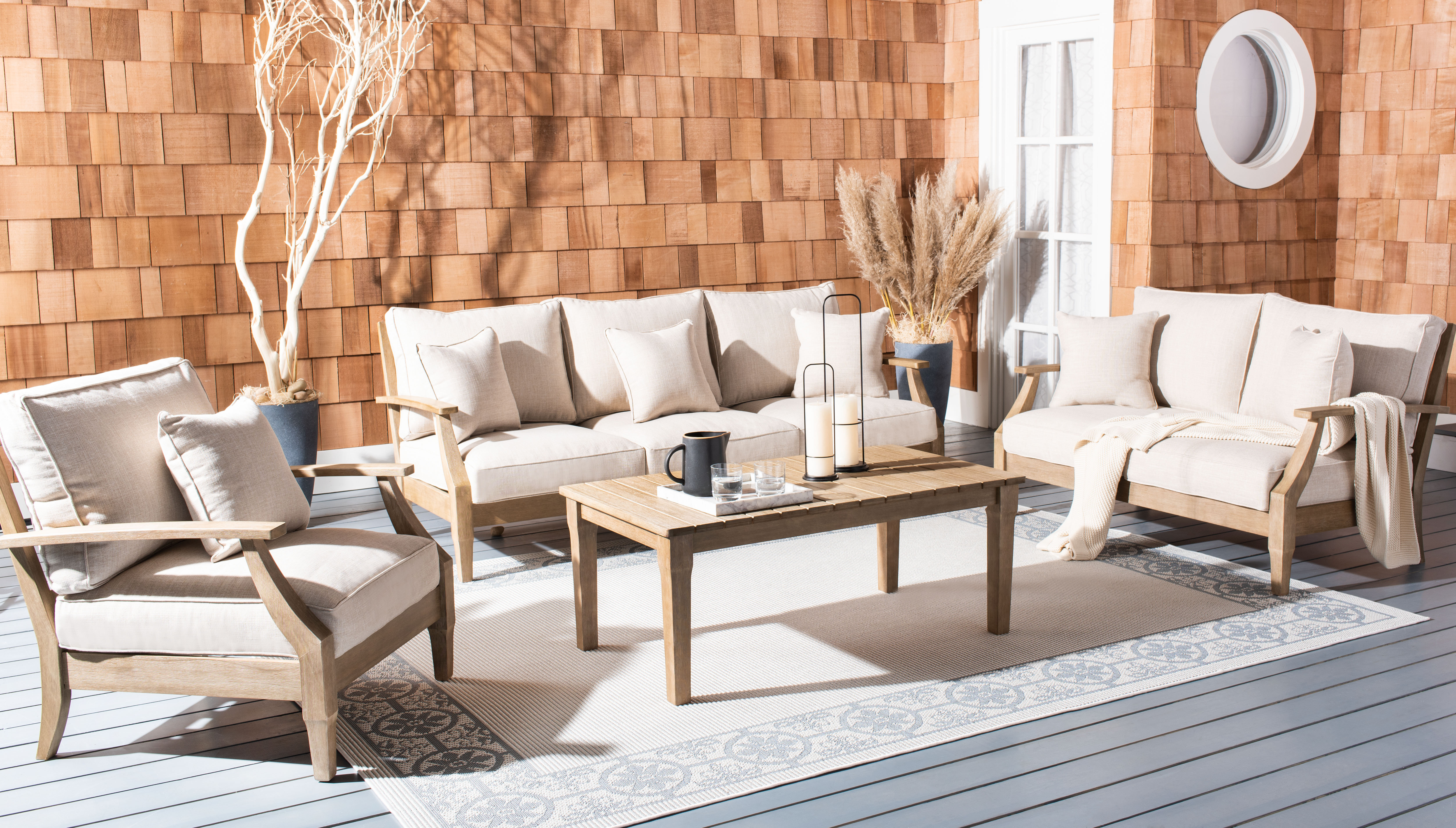Joss & Main Samya 4 Piece Sofa Seating Group with Cushions & Reviews ...
