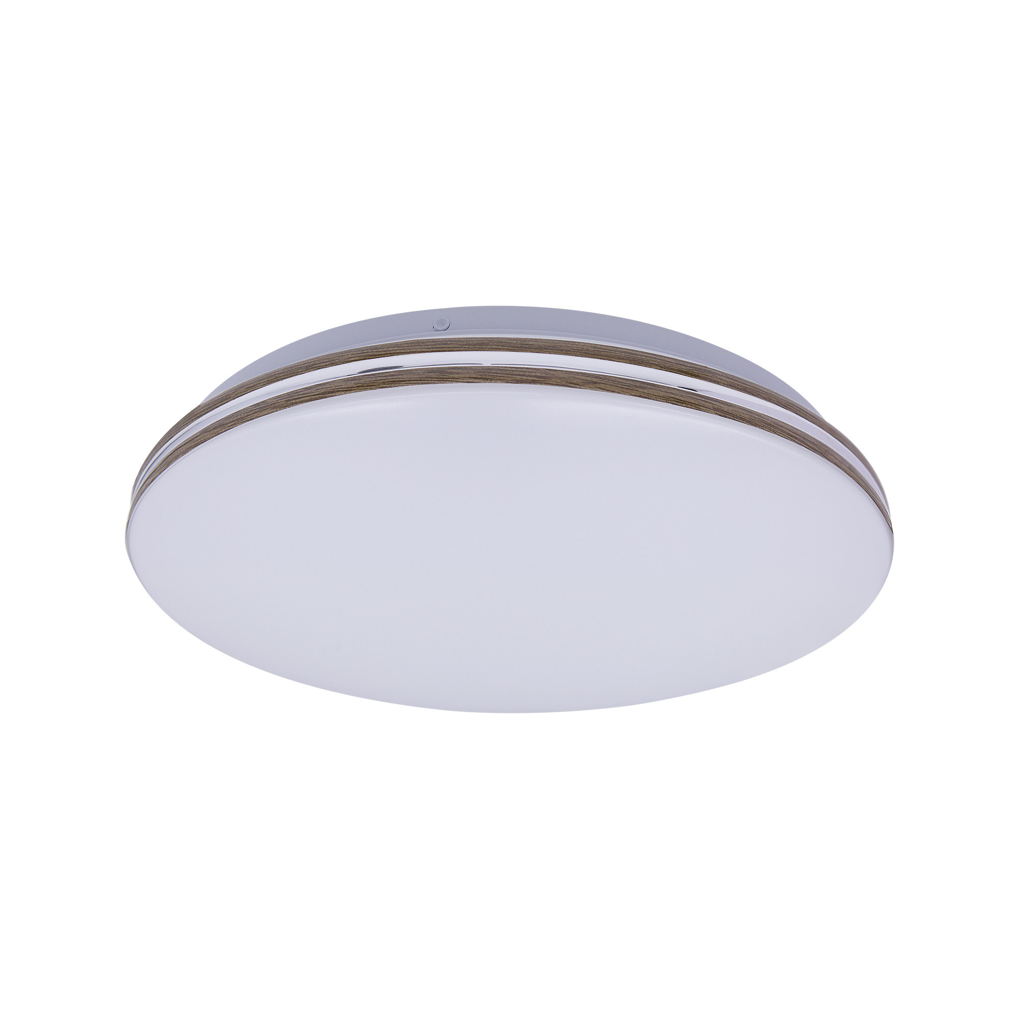 Ebern Designs Narvik 11-Inch LED Flush Mount Ceiling Light, 3000K/4000K/5000K 3CCT Faux Wood ...