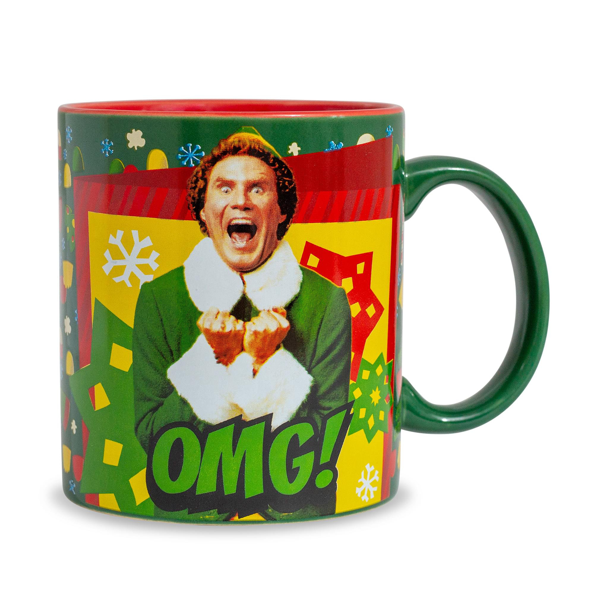 The Holiday Aisle® Elf "OMG! Santa's Coming!" Ceramic Mug | Holds 20 ...