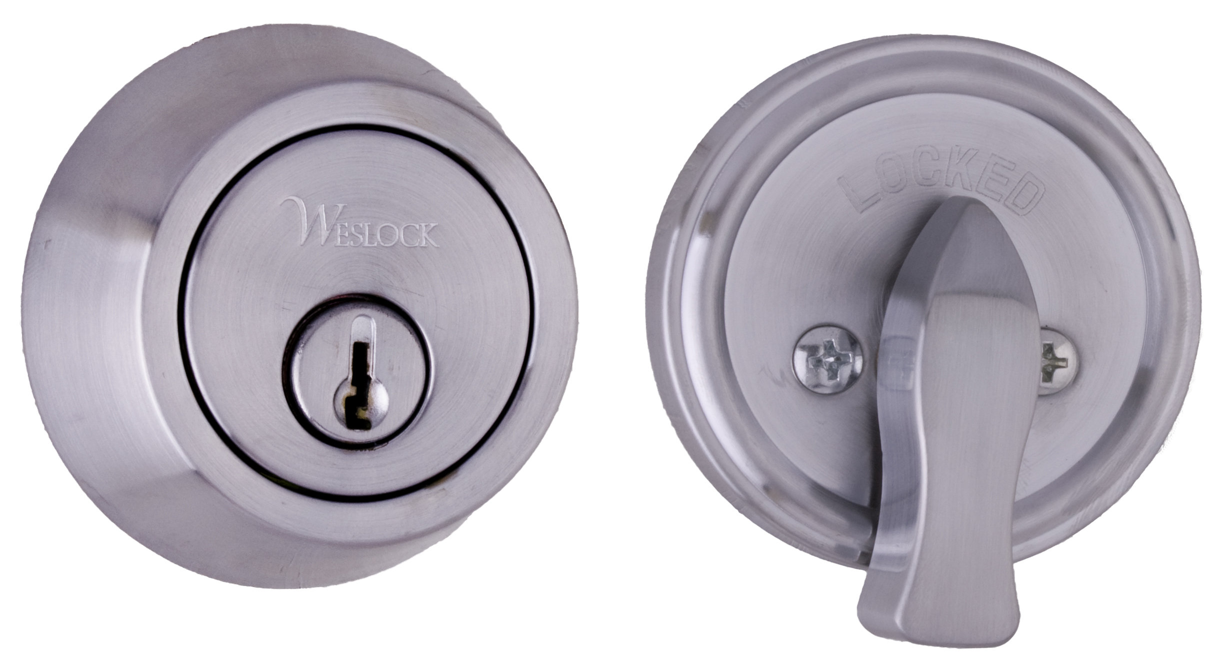 Weslock Round Single Cylinder Deadbolt & Reviews | Wayfair