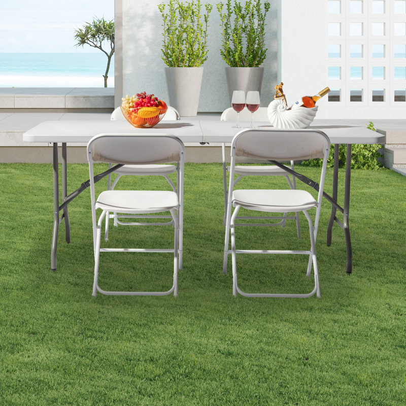 Winado 72" Plastic Rectangular Folding Table & Reviews | Wayfair