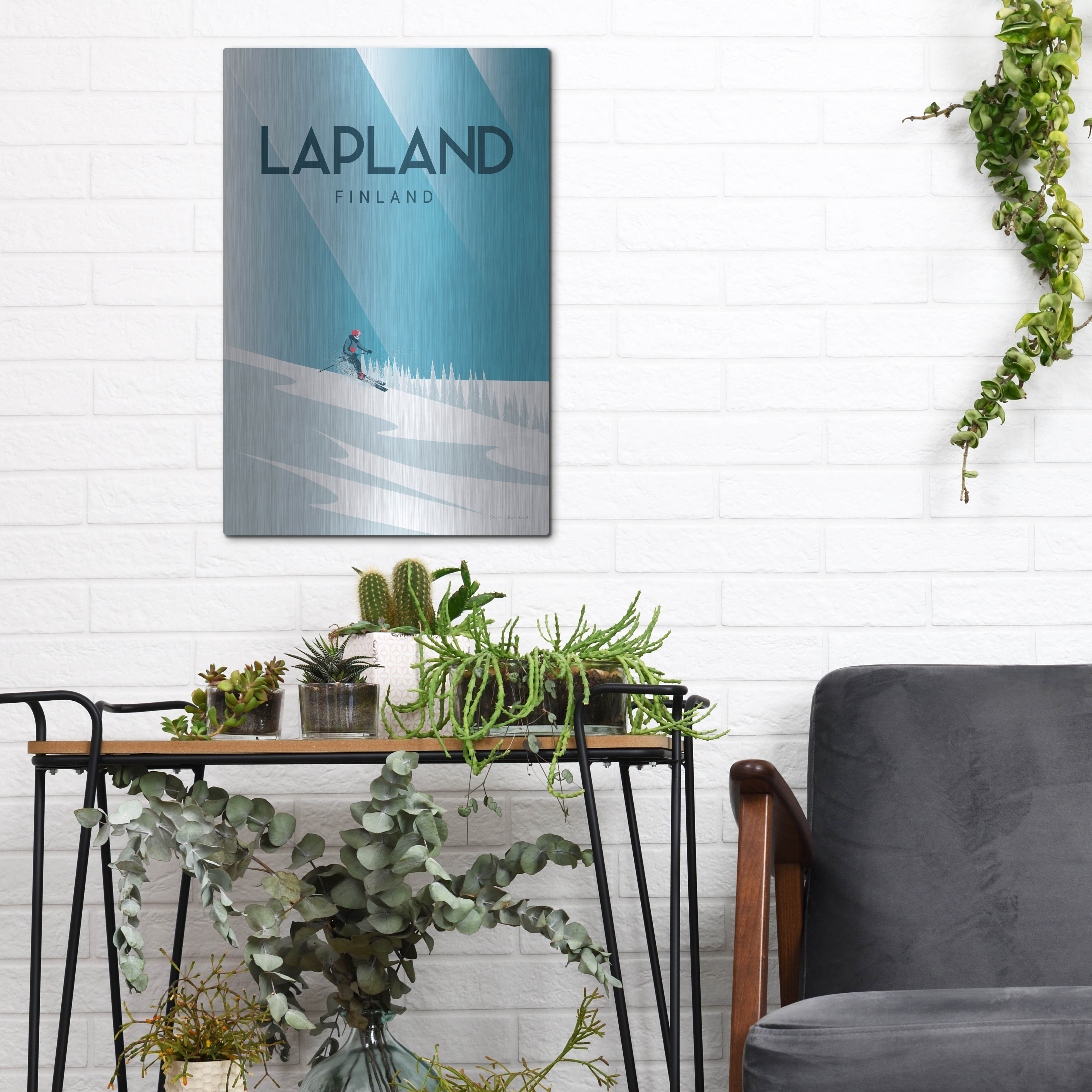 Ebern Designs 'Lapland' by Omar Escalante Metal Wall Art | Wayfair