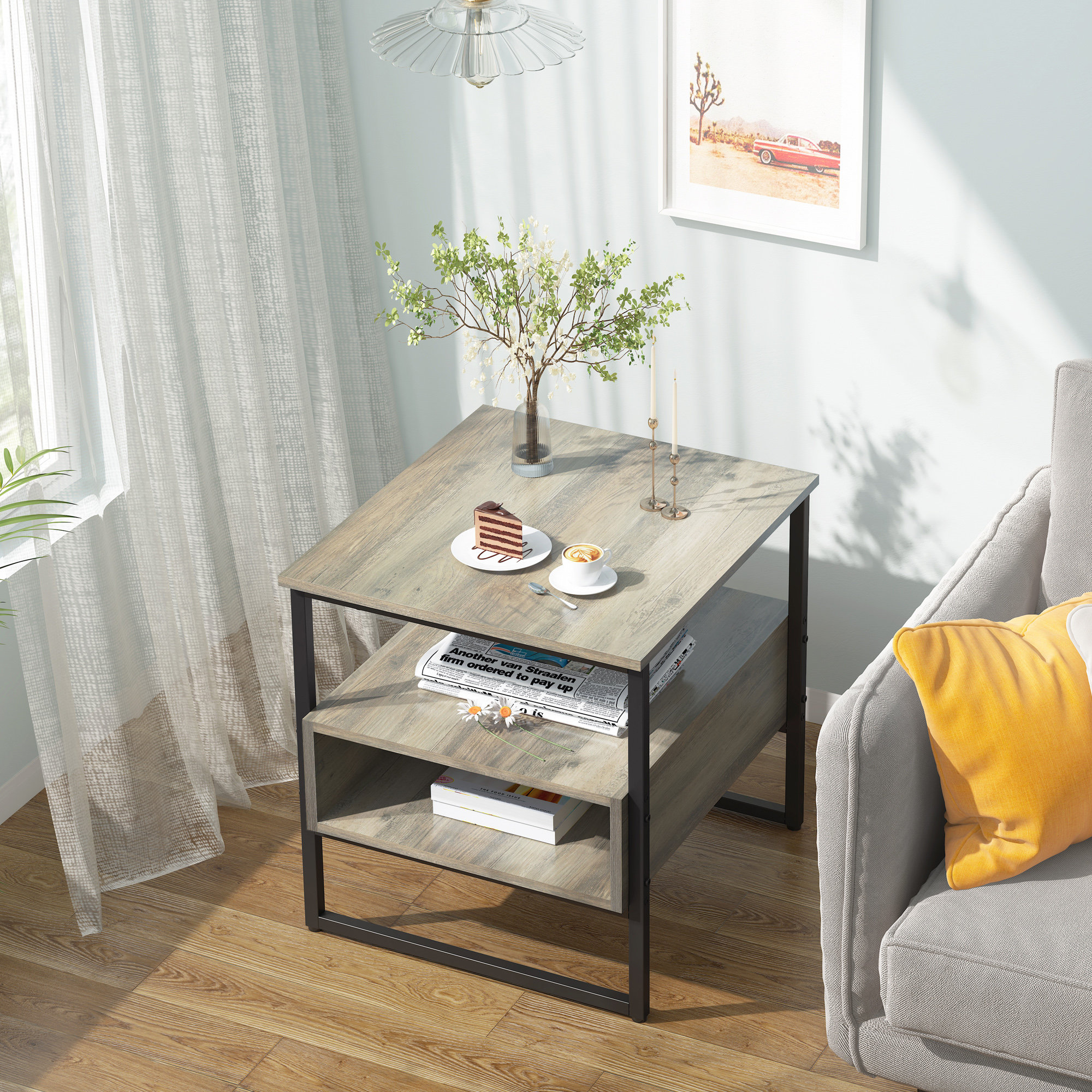 Ebern Designs Okarche End Table with Storage & Reviews - Wayfair Canada