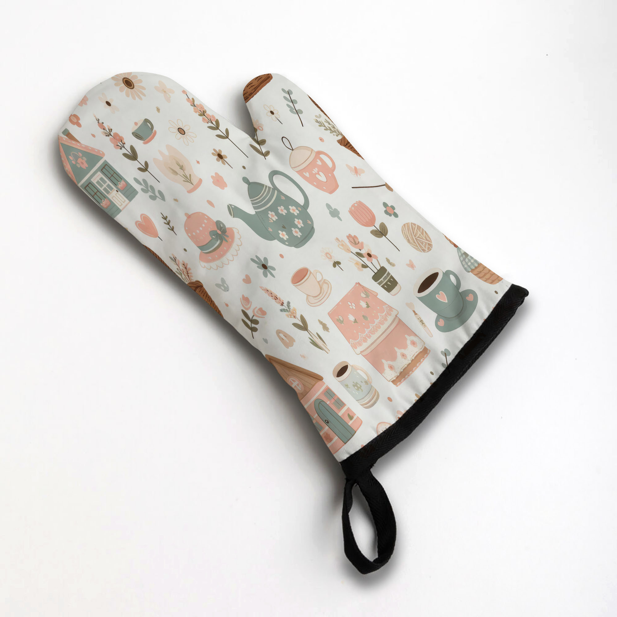 MentionedYou Soft Cottage Aesthetic Oven Mitt Cotton Twill | Wayfair