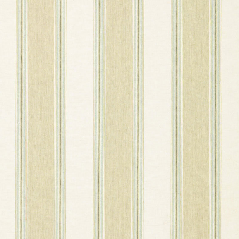 Schumacher Savannah Linen Stripe Fabric | Wayfair