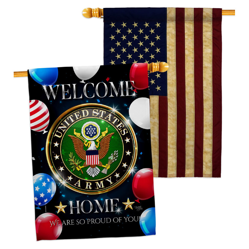 Breeze Decor Double Sided 40'' H x 28'' W Polyester House Flag ...