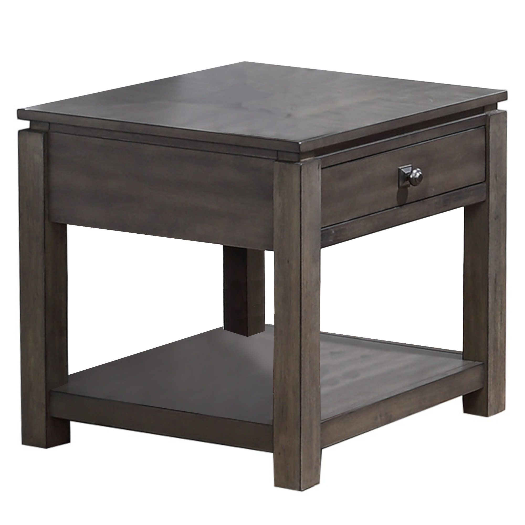 Besthom Solid Wood End Table with Storage | Wayfair
