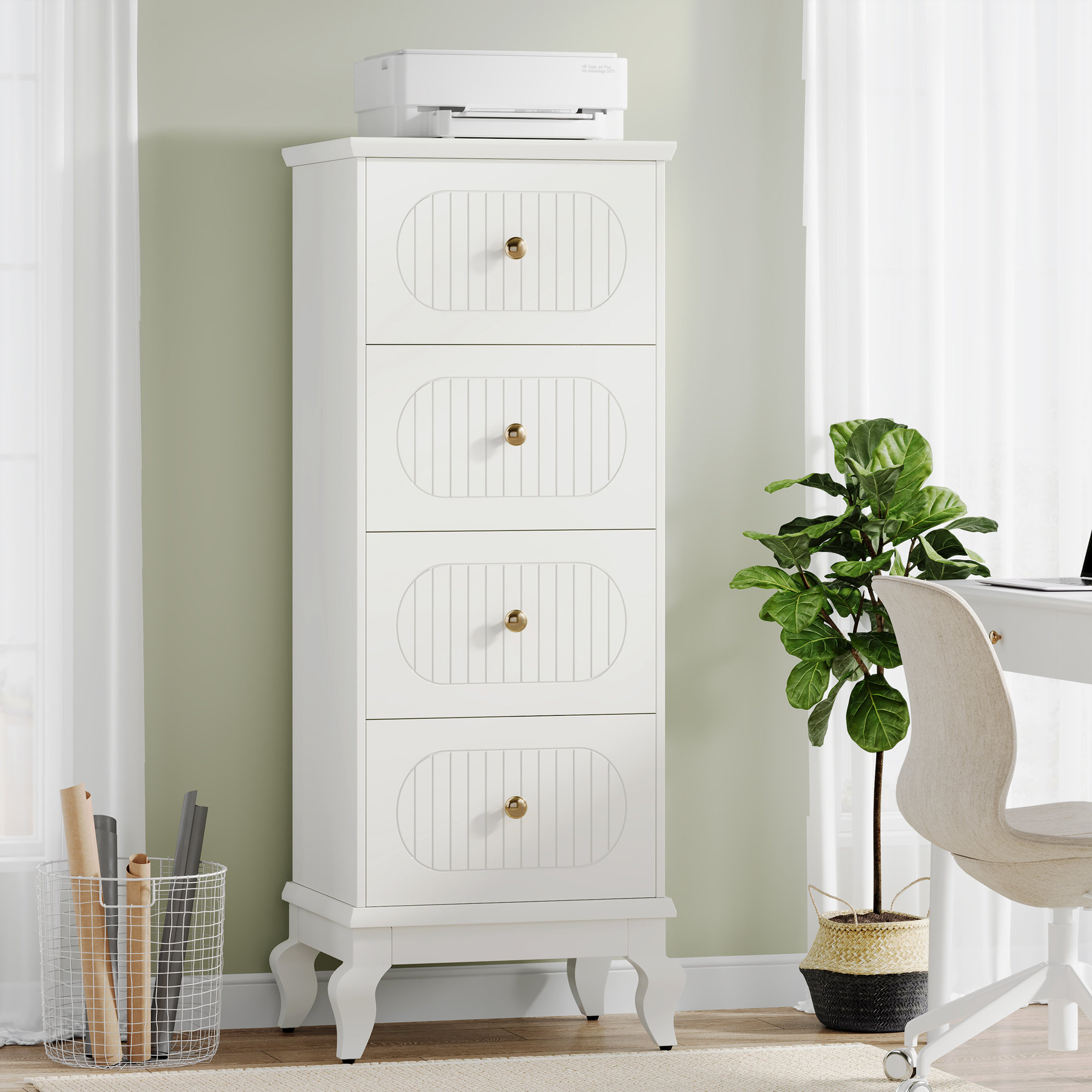 Lark Manor™ 4 Drawer Vertical Filing Cabinet | Wayfair