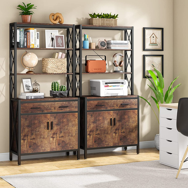 17 Stories 68.11" H Standard Bookcase with Drawer | Wayfair