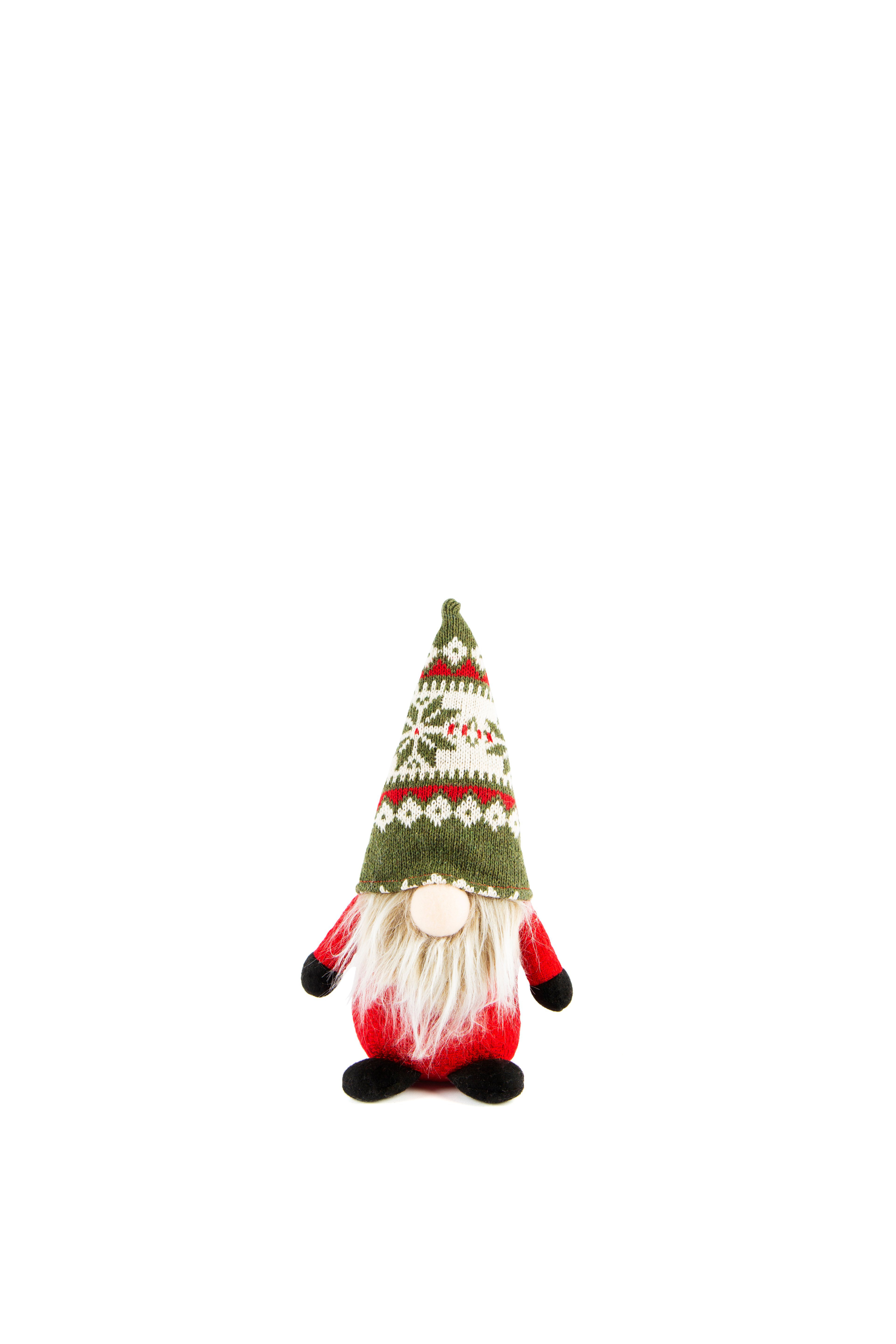 Excelsa decorative sitting gnome with beard Gnomo polyester multicolor ...