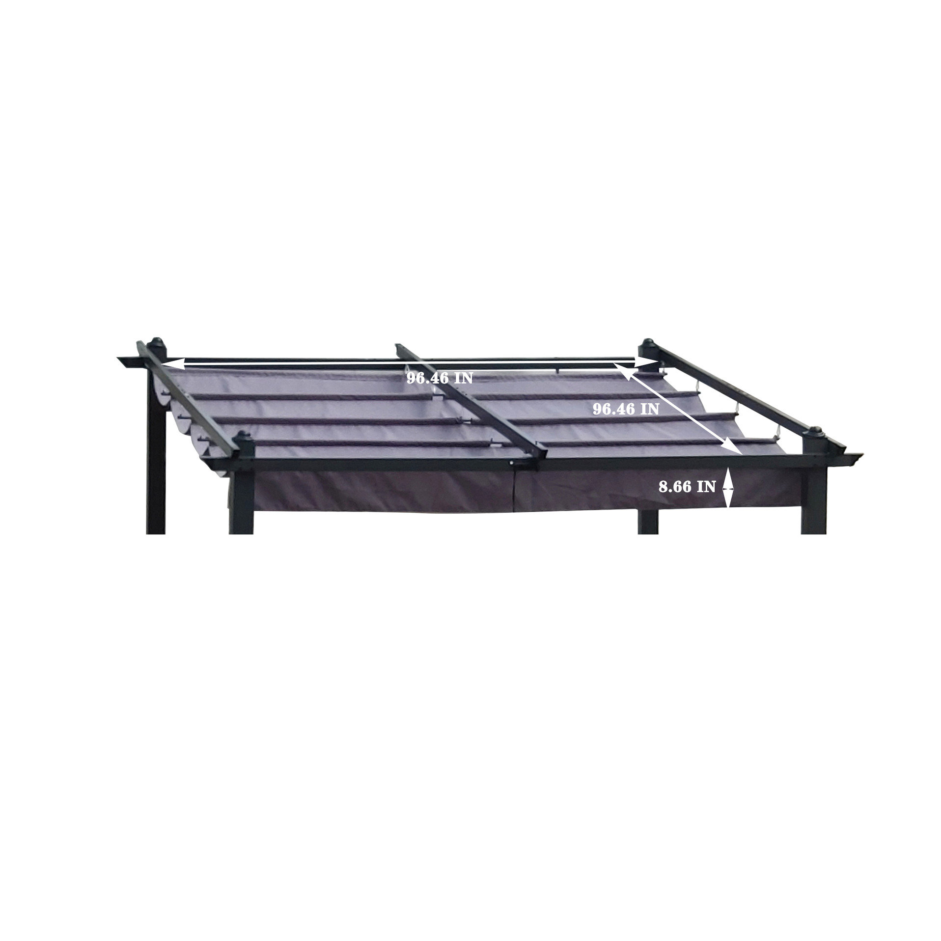Arlmont & Co. Pergola Canopy Replacement Top - Resistance, Weather ...