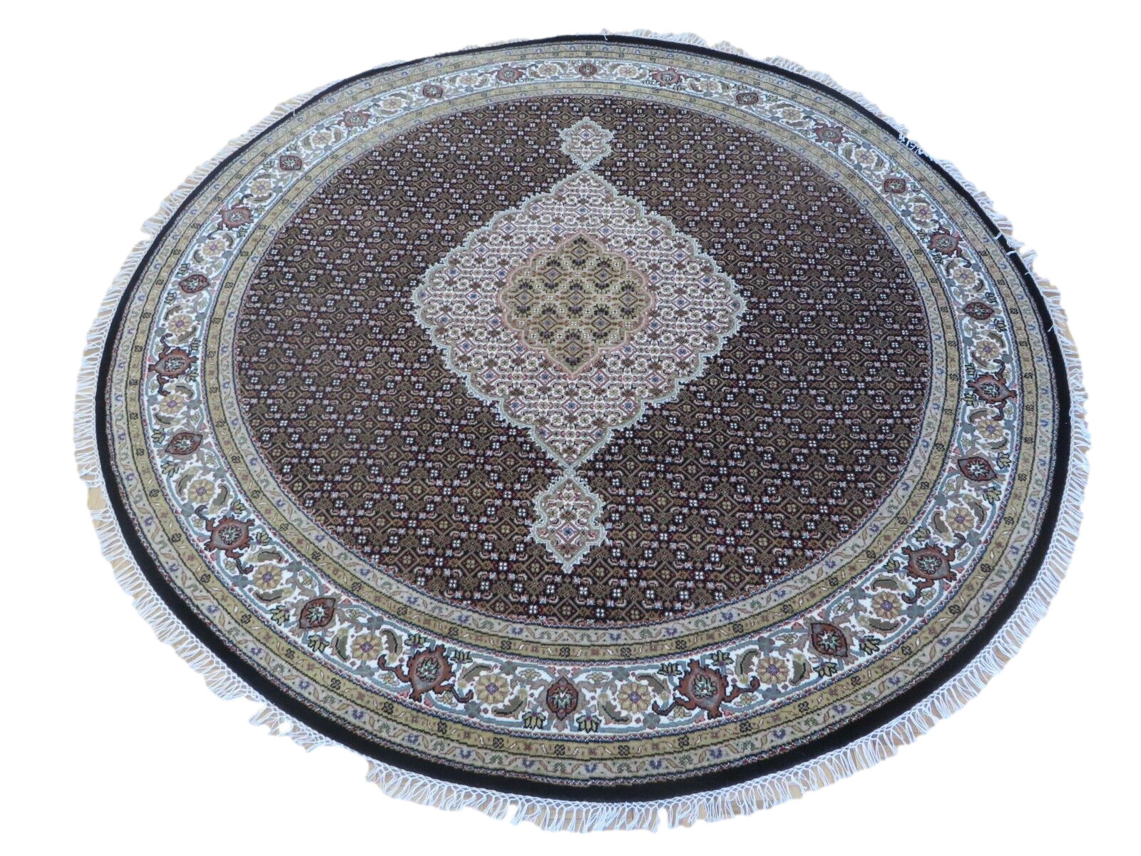 Oriental Rug Galaxy One-of-a-Kind 7'11" x 7'11" Area Rug in Black | Wayfair