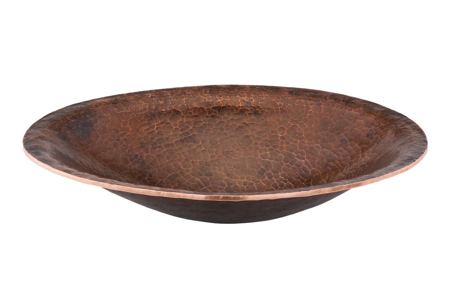 Premier Copper Products 20" Oval Hand Forged Old World Copper Vessel ...