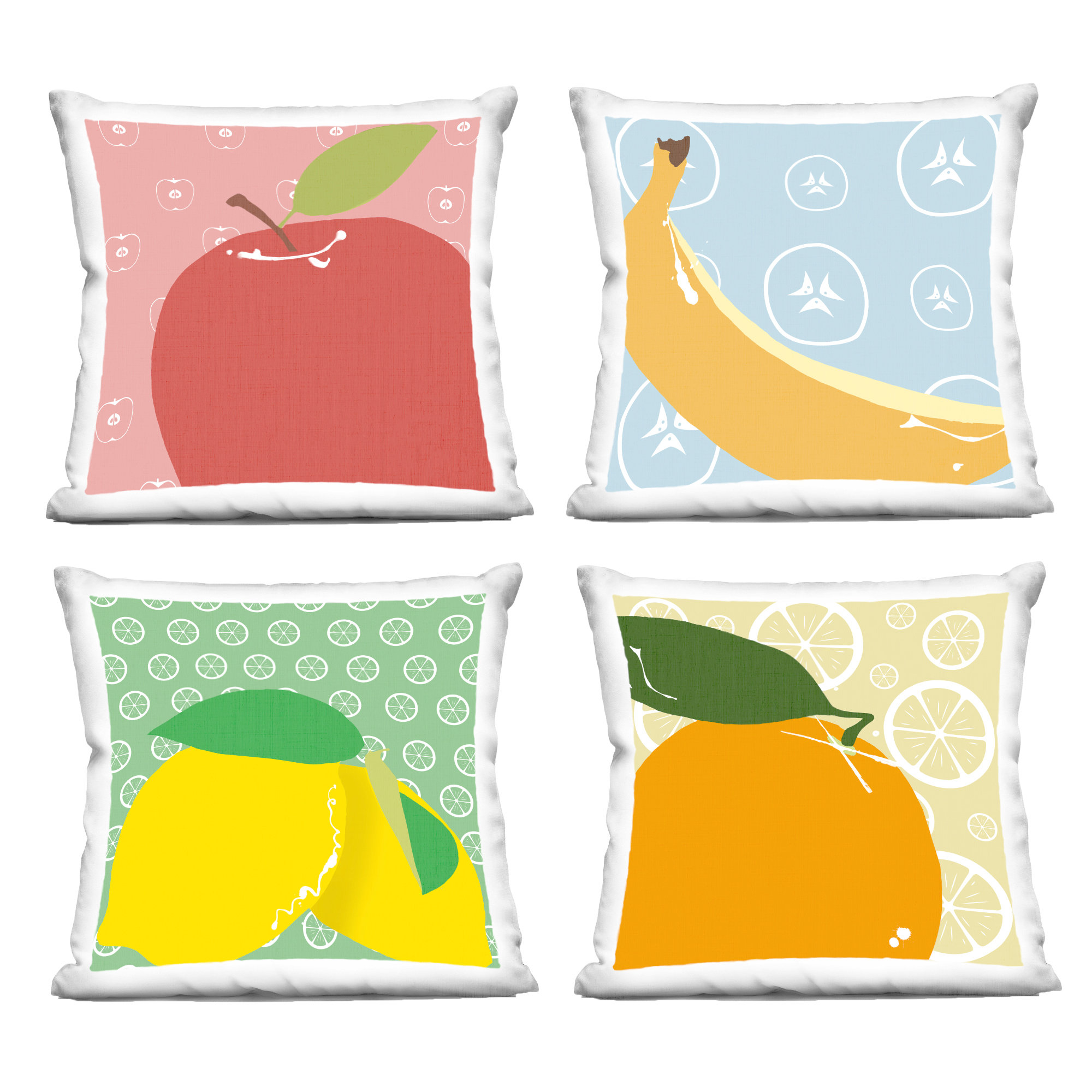 Stupell Industries Bright Kitchen Fruits Design by Daniela Santiago ...