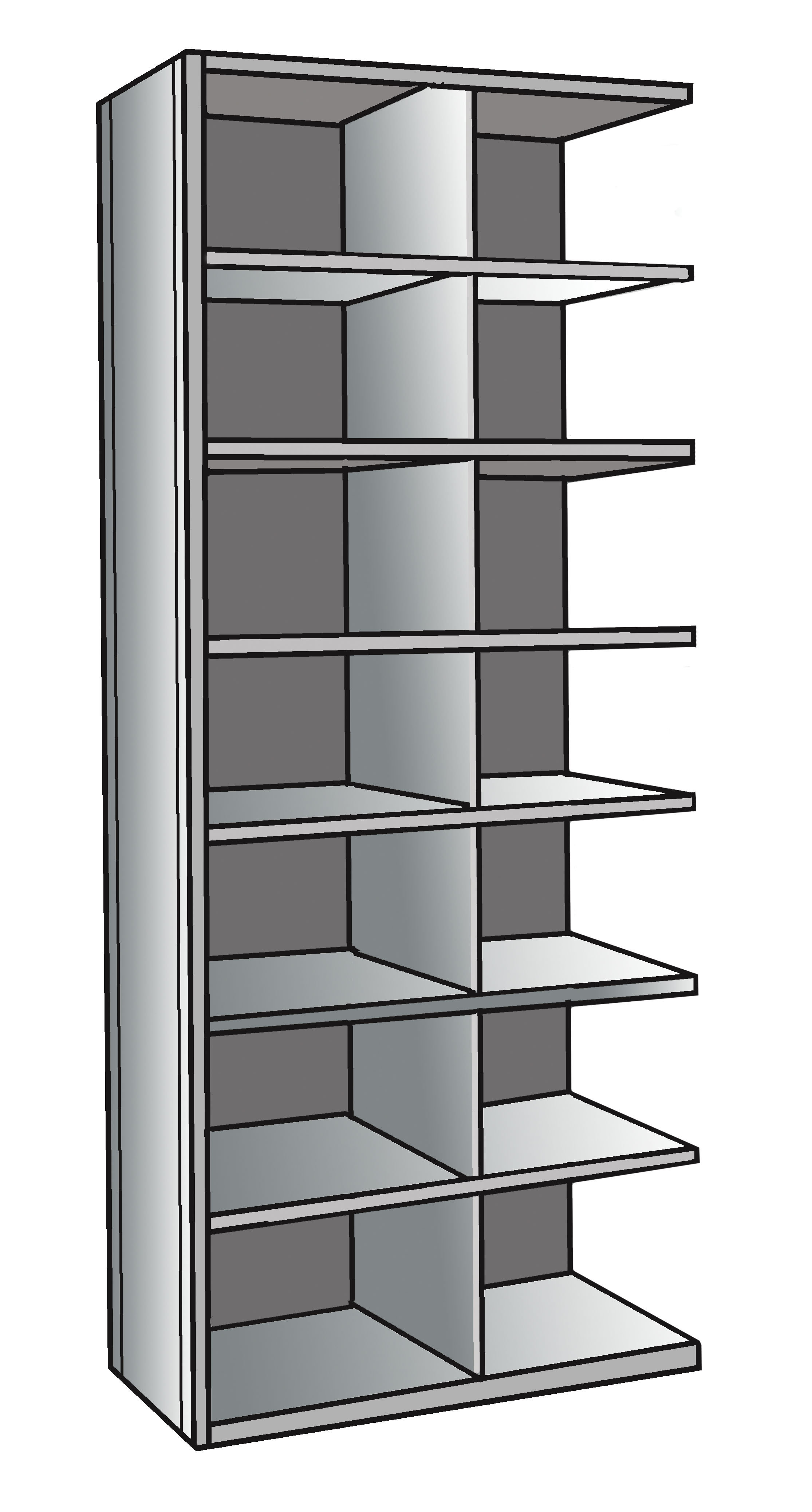 Hallowell Hi-Tech Bin 87" H 7 Shelf Shelving Unit Add-on | Wayfair