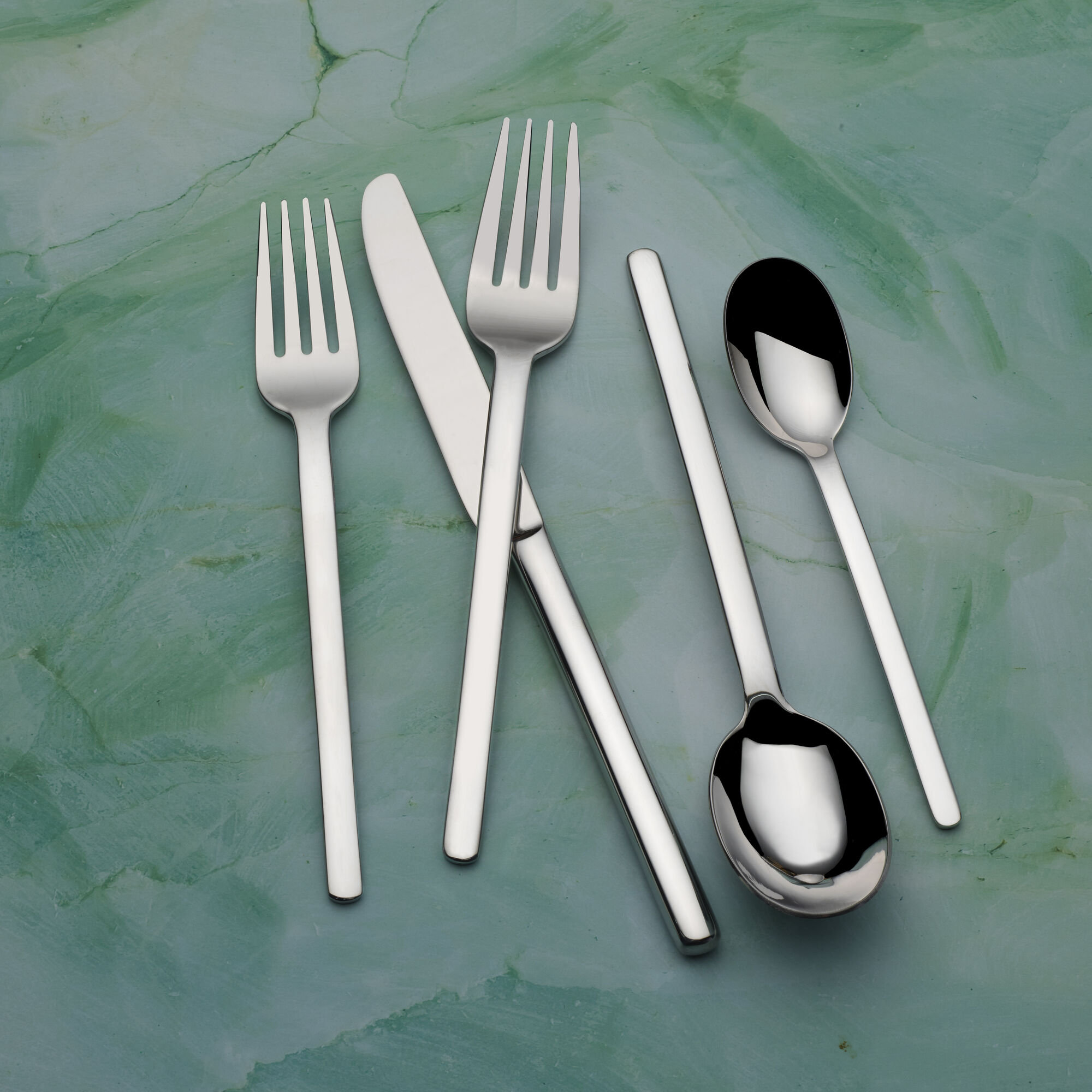 Mikasa Zena 20-Piece Forged Stainless Steel Flatware Set, Service For 4 ...