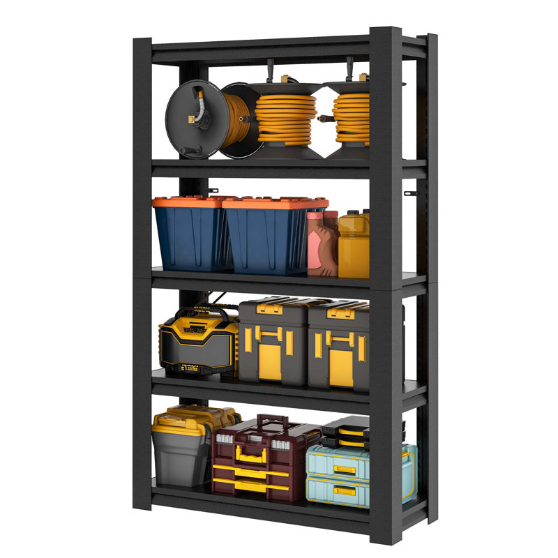 Rebrilliant 5 Tier Adjustable Heavy Duty Metal Garage Storage Shelves ...