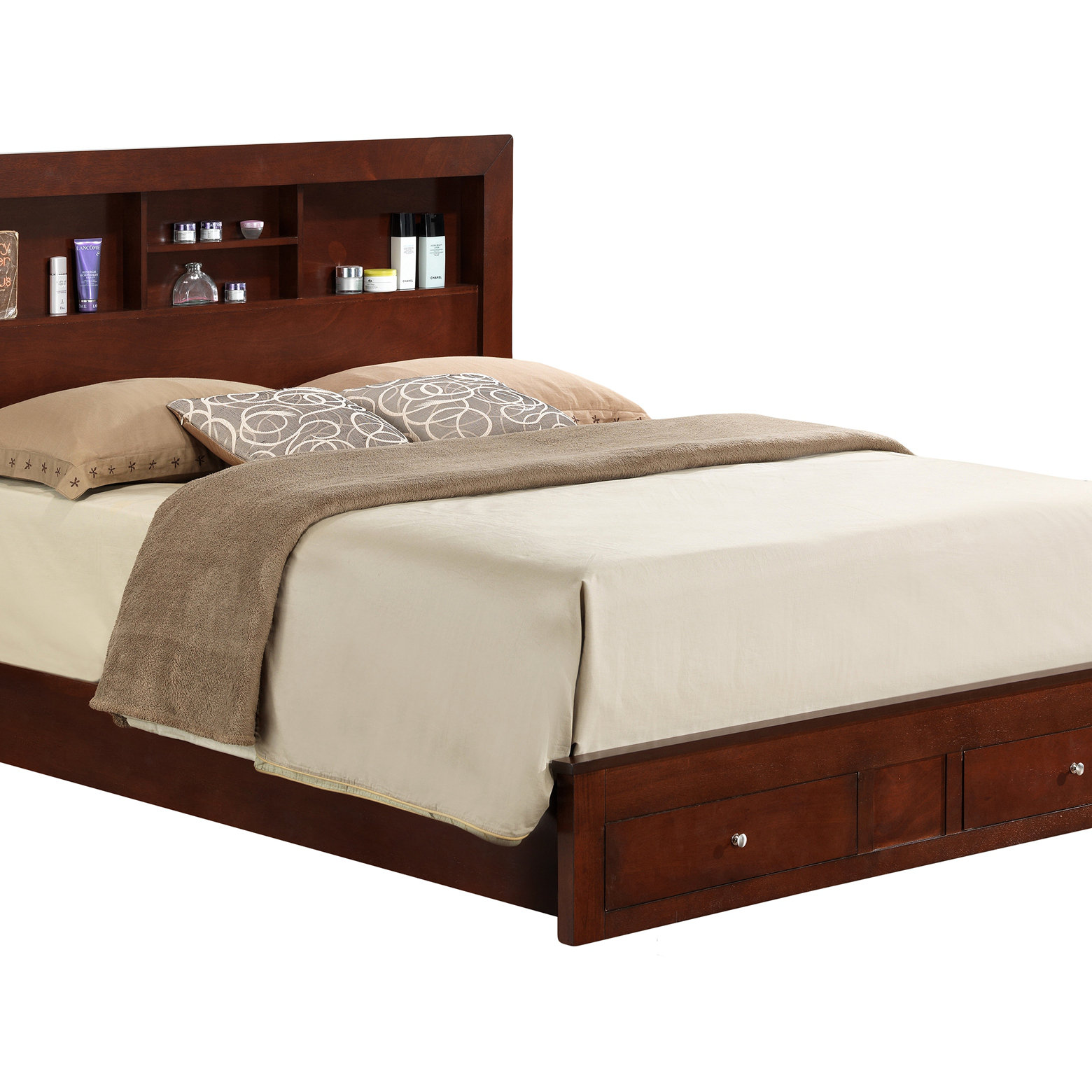 Red Barrel Studio® Stylish Cherry Storage Bed For Modern Spaces | Wayfair