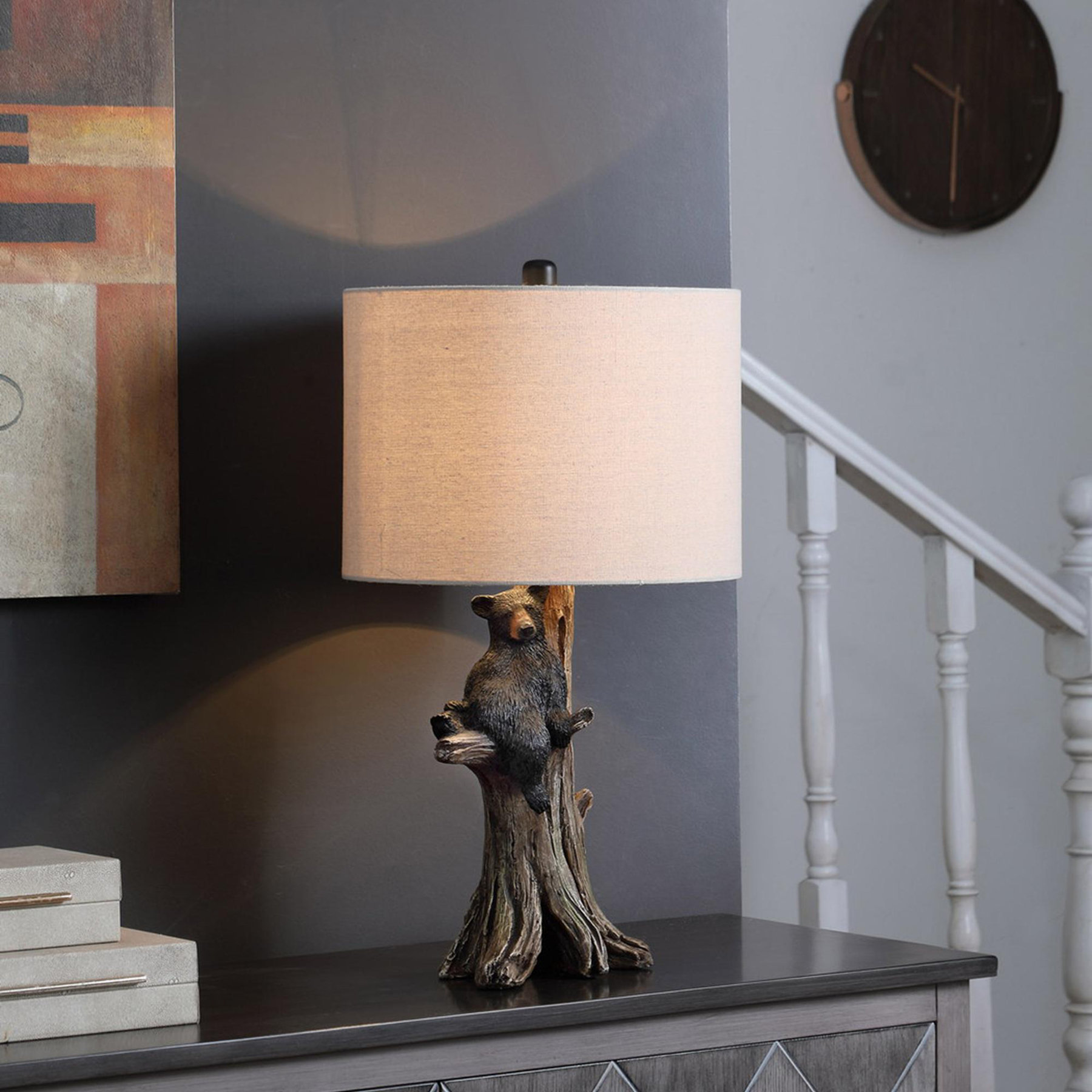 Latitude Run® Polyresin Table Lamp | Wayfair