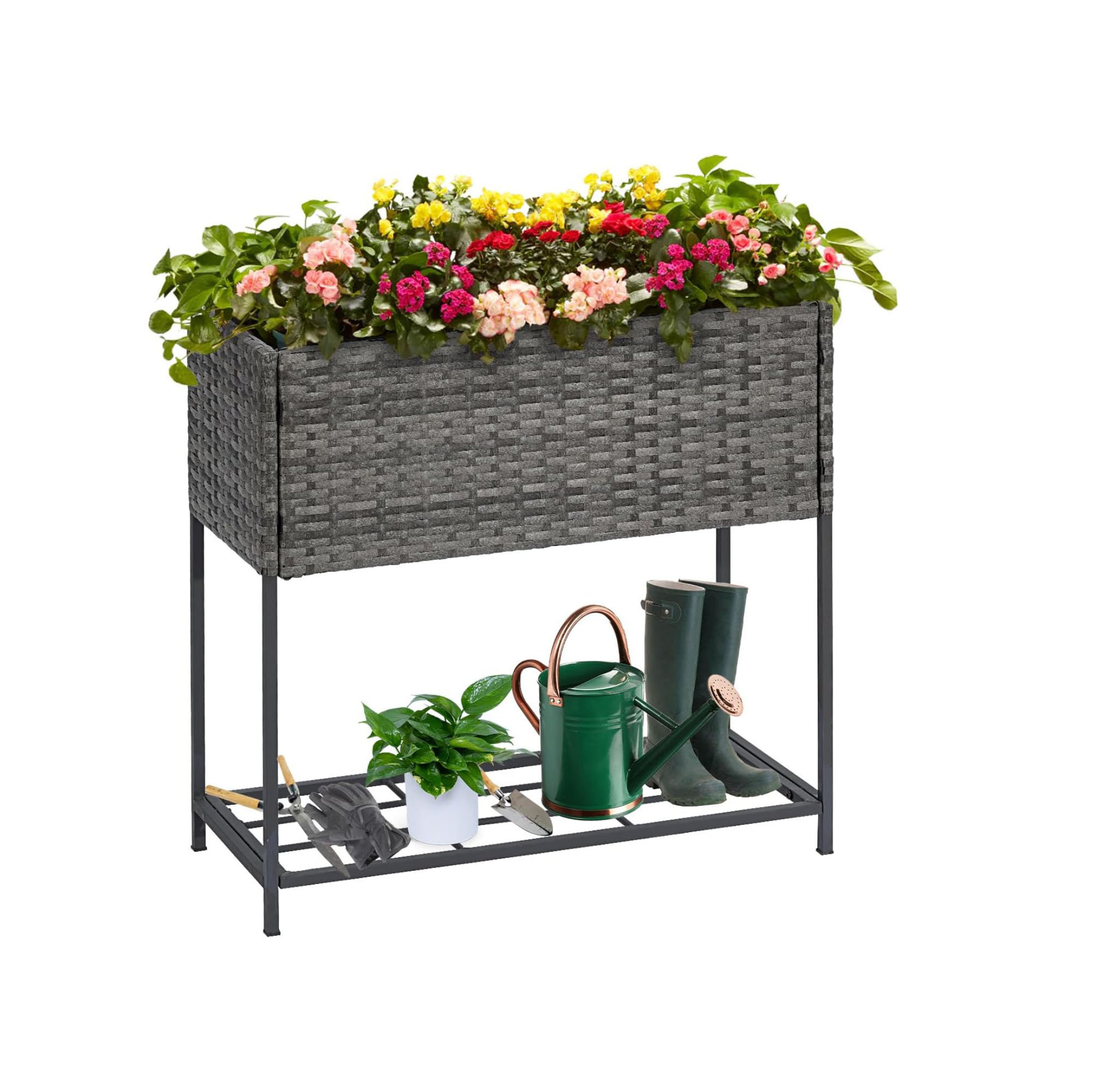 Ophelia & Co. Outdoor with Legs Handmade Wicker Planter Box with ...