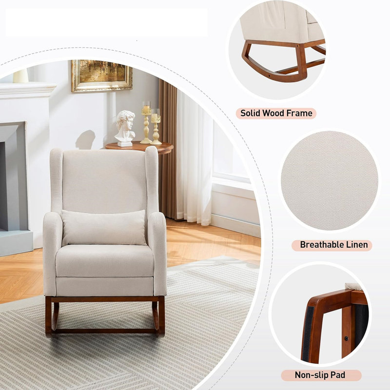 Isabelle & Max™ Rubberwood Nursery Rocking Chair & Reviews | Wayfair