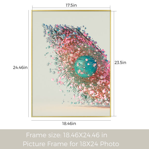 Wade Logan® 18 X 24 Gold Metal Picture Frames with Real Glass 3 Set ...