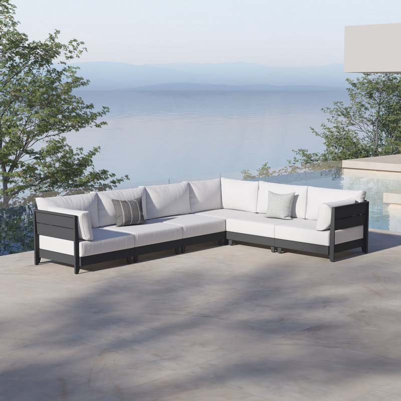 Birch Lane™ Dez 6pc Multi-Chair Seating Sectional | Wayfair