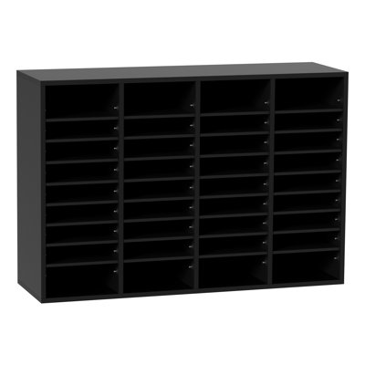 VEVOR 36 Compartments Office Mailbox with Adjustable Shelves, Wood ...