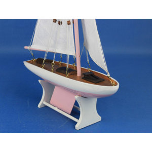Handcrafted Nautical Decor Wooden It Floats Floating Model Sailboat ...
