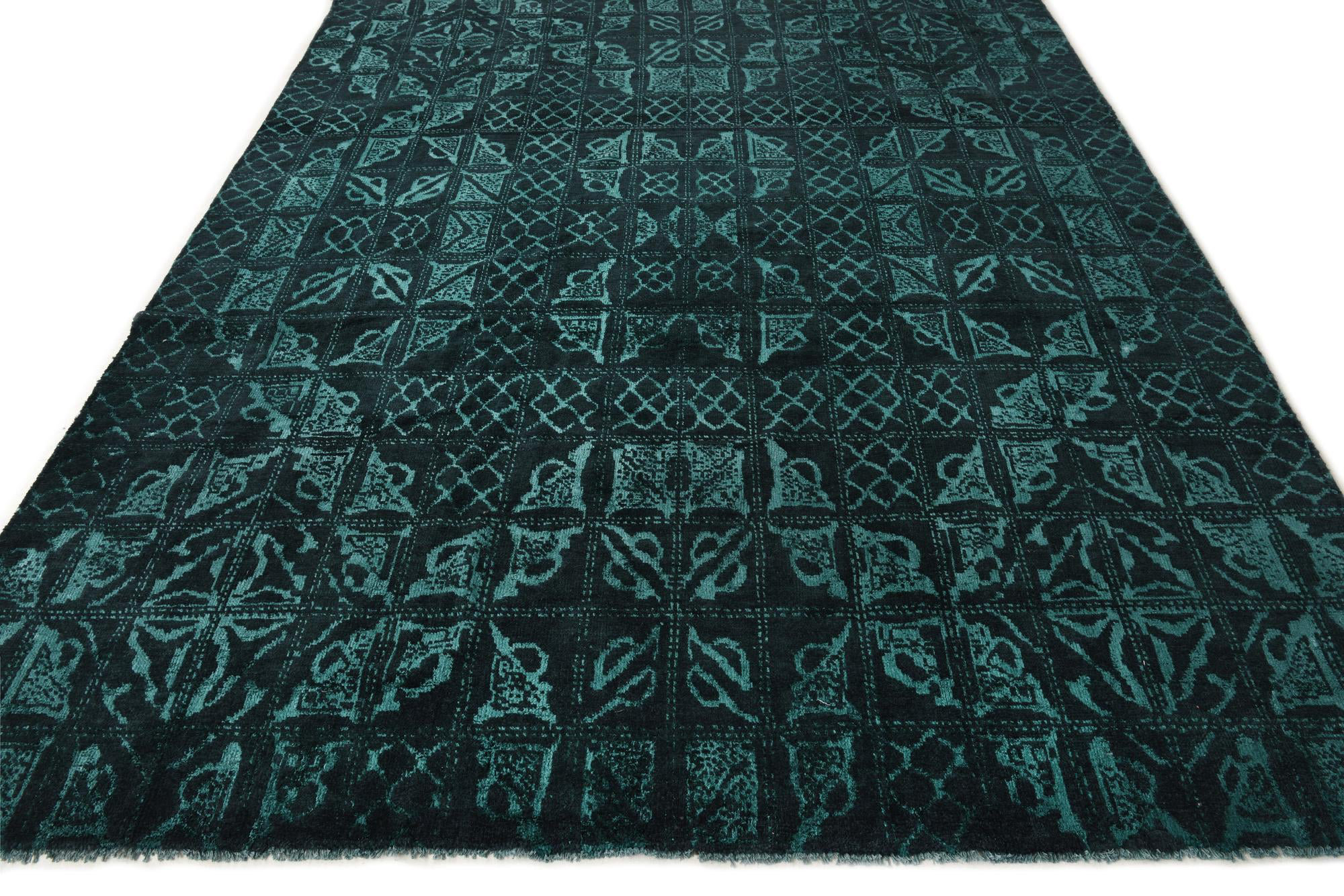 Isabelline Judy Hunter Green Rug | Wayfair