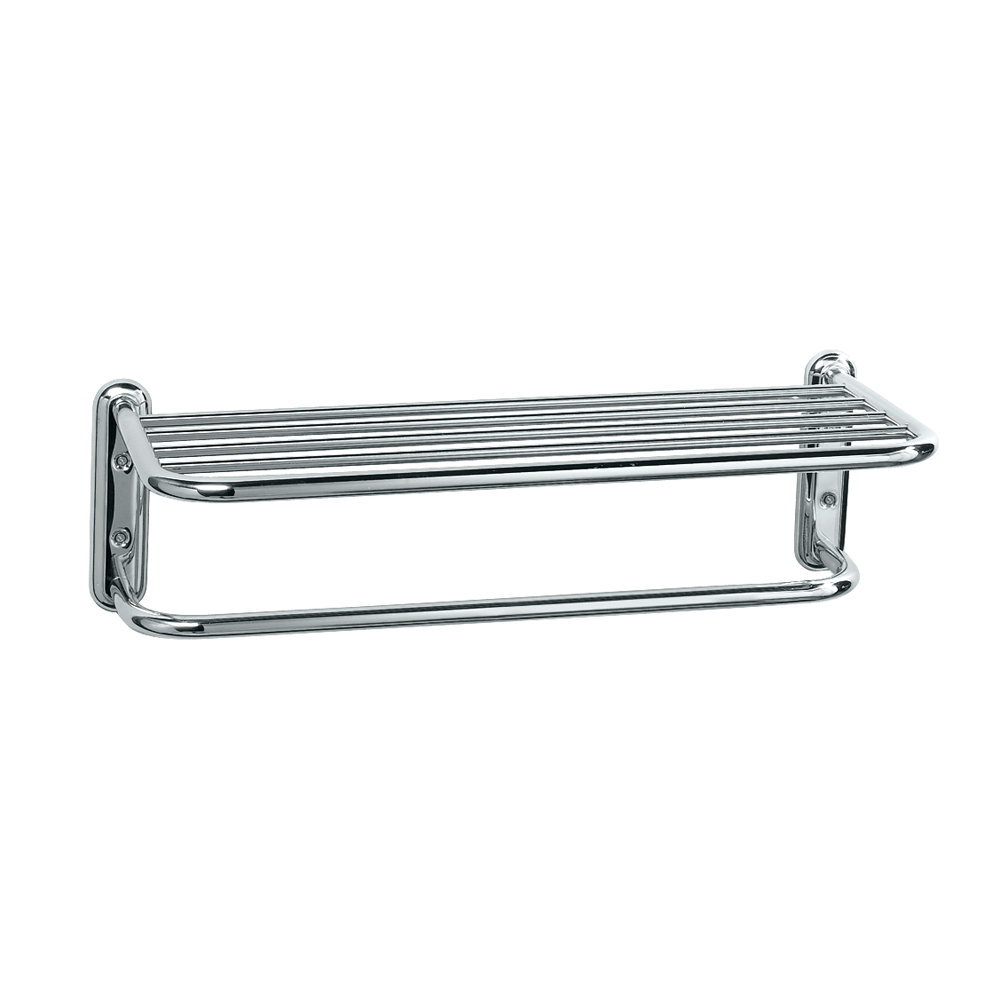 Gatco Wall Mount Stainless Steel Towel Rack with 1 Towel Bar | Spa Rack ...