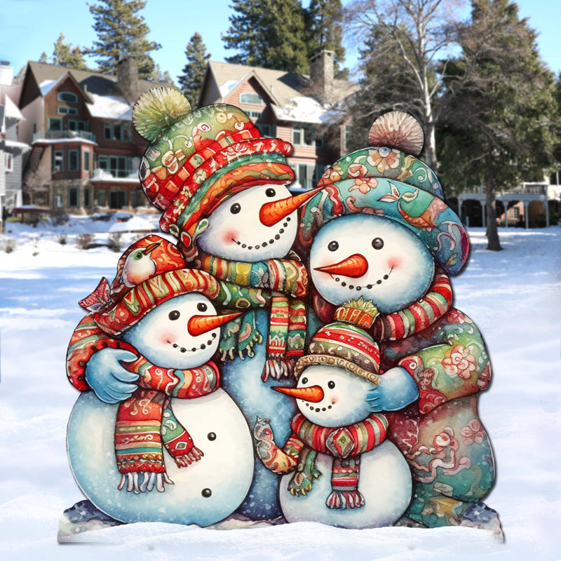 DesignocracySnowman Family Figurine | Wayfair