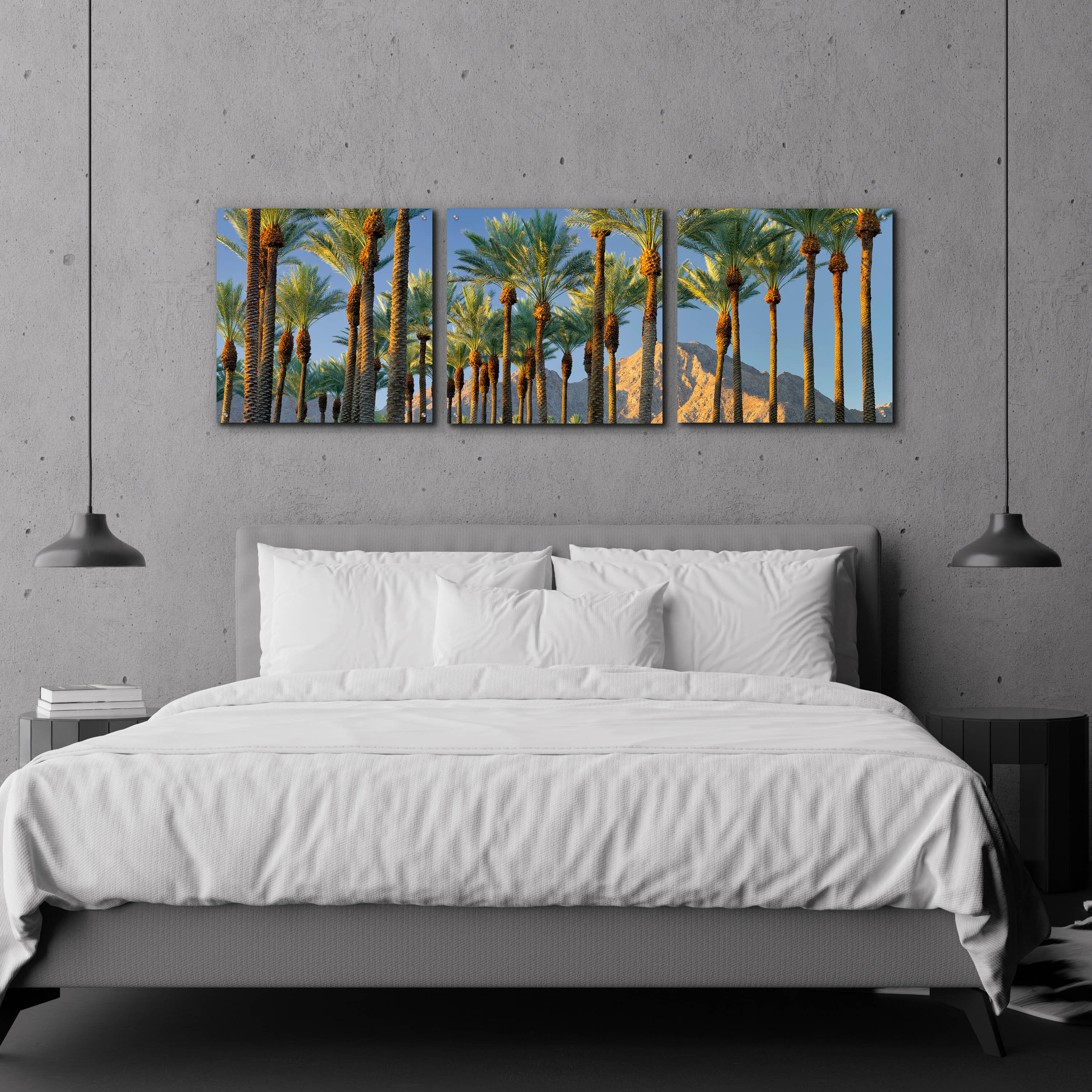 Epic Art 'Trees' by Dennis Frates, Acrylic Glass Wall Art, 3 Piece Set ...