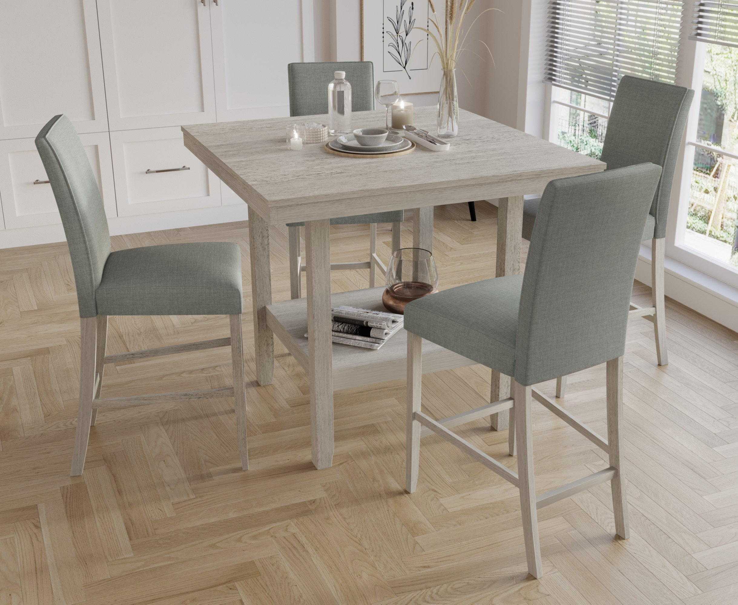 Lark Manor Alauni 5 - Piece Dining Set & Reviews | Wayfair