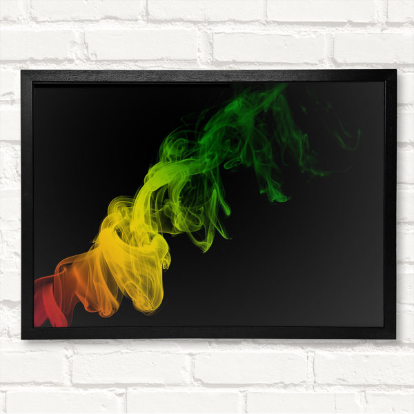 Ivy Bronx Smoke Twist Rainbow Framed Print | Wayfair.co.uk