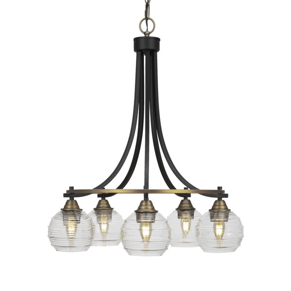 Longshore Tides Michell 5 Light Downlight Chandelier Shown In Matte ...