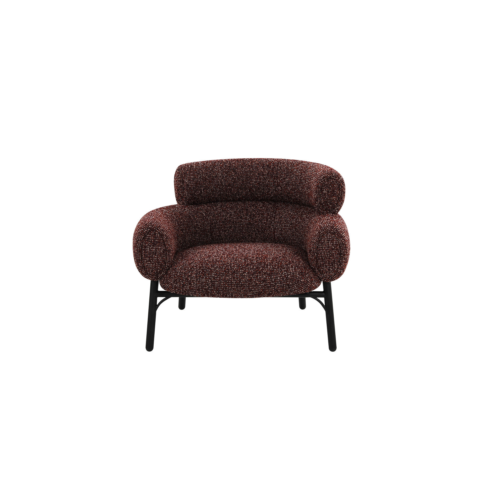 Wildon Home® Maroon Chair With A Full Foam Seat Assembly, Wooden Inner ...