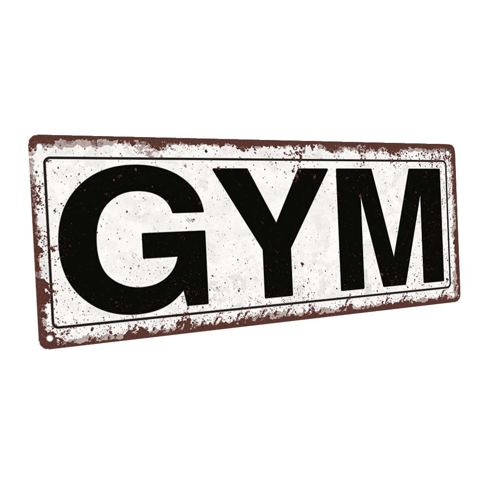 17 Stories Indoor Gym Metal Sign, Wall Art For Home Decorating, Office ...