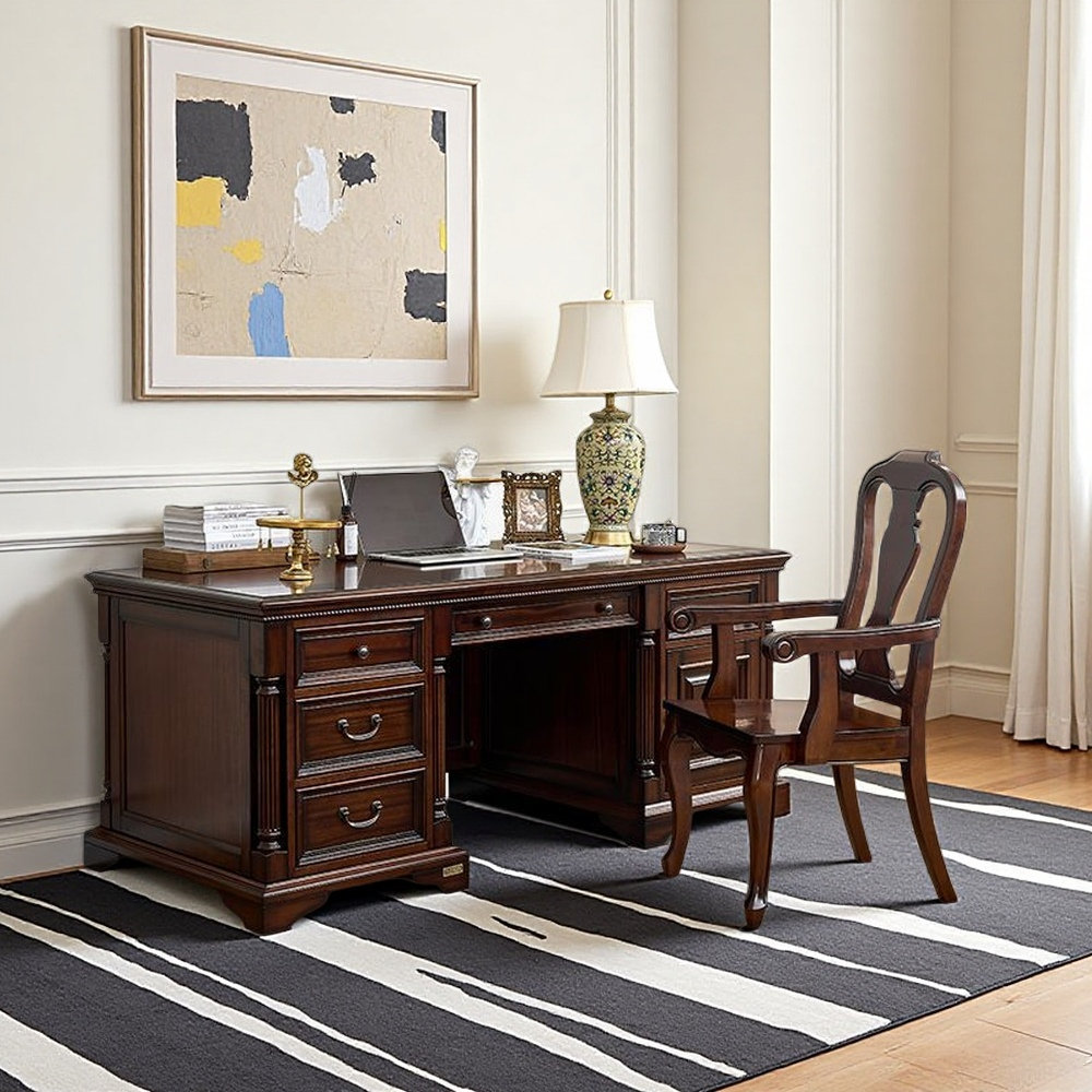 Bloomsbury Market American Style Home Desk and Chair Set | Wayfair
