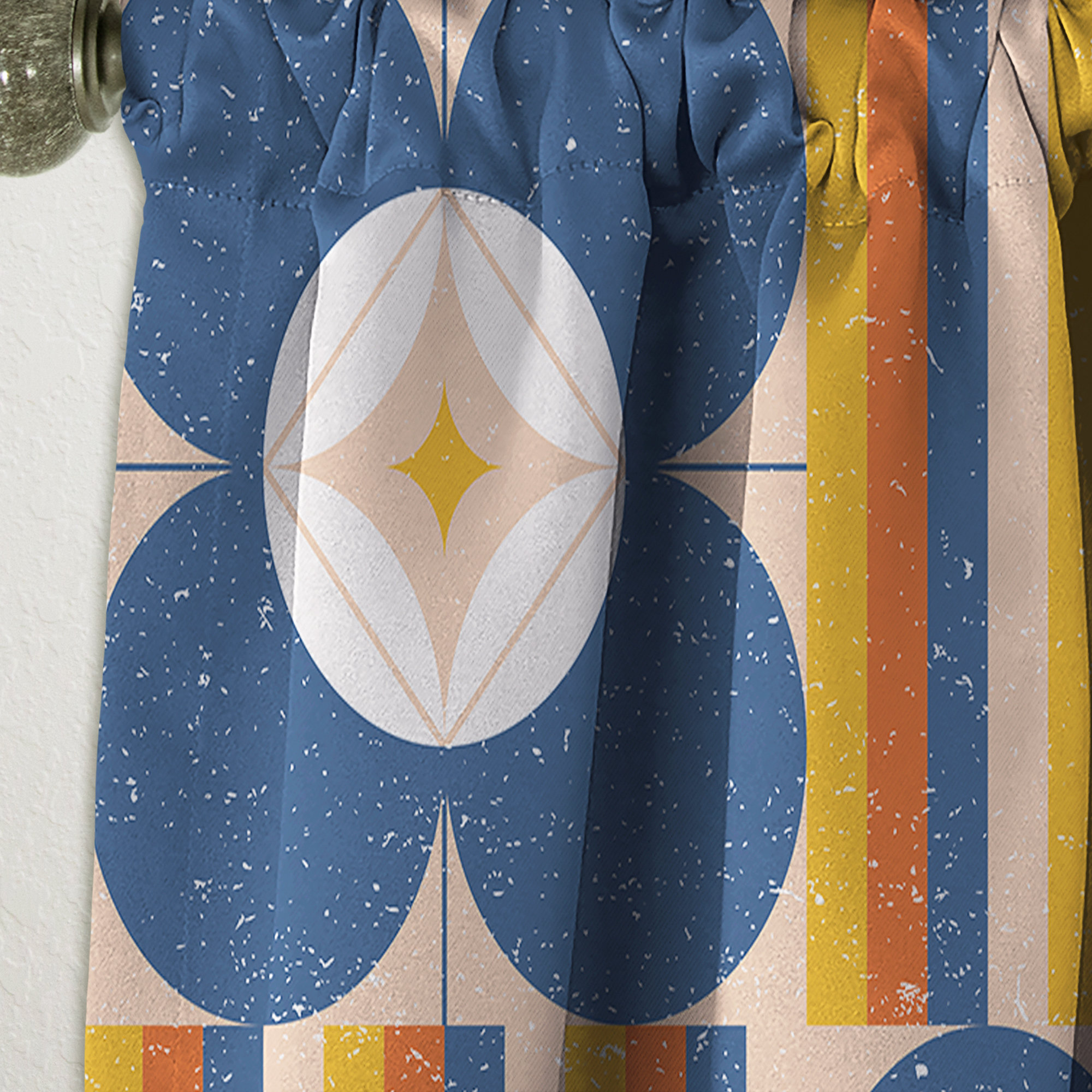 East Urban Home Retro Floral Pattern XI - Abstract Mid-Century Modern ...