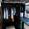 17 Stories Modern Loft Bed with Desk and Stairs, All-in-One Metal Frame ...