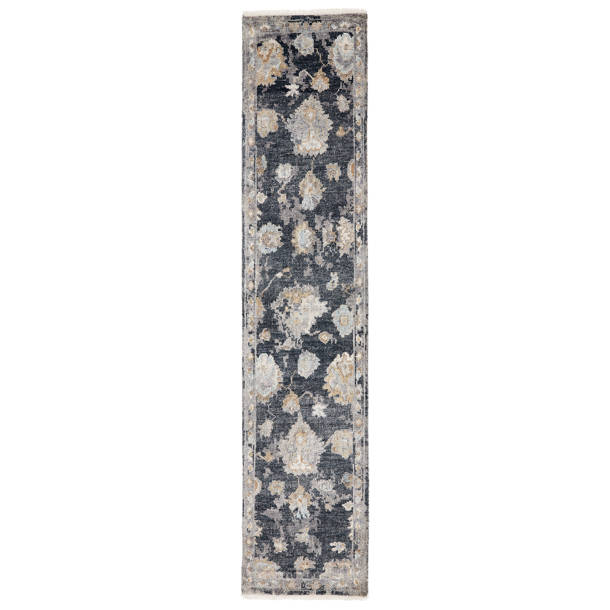 Madison Couture Rugs Timeless Fusion Navy Blue Hand-Knotted Wool ...