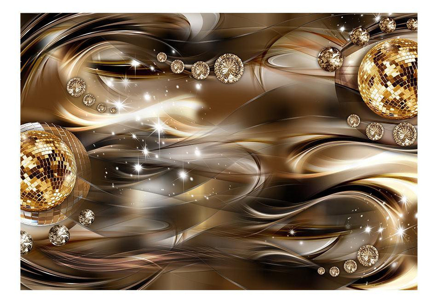 Everly Quinn Space Disco Wall Mural | Wayfair