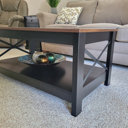 Highland Dunes O'Kean 39" Rectangular Coffee Table with Storage For ...