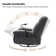 Trule Jace Modern Upholstered Manual Swivel Rocker Recliner with Phone ...