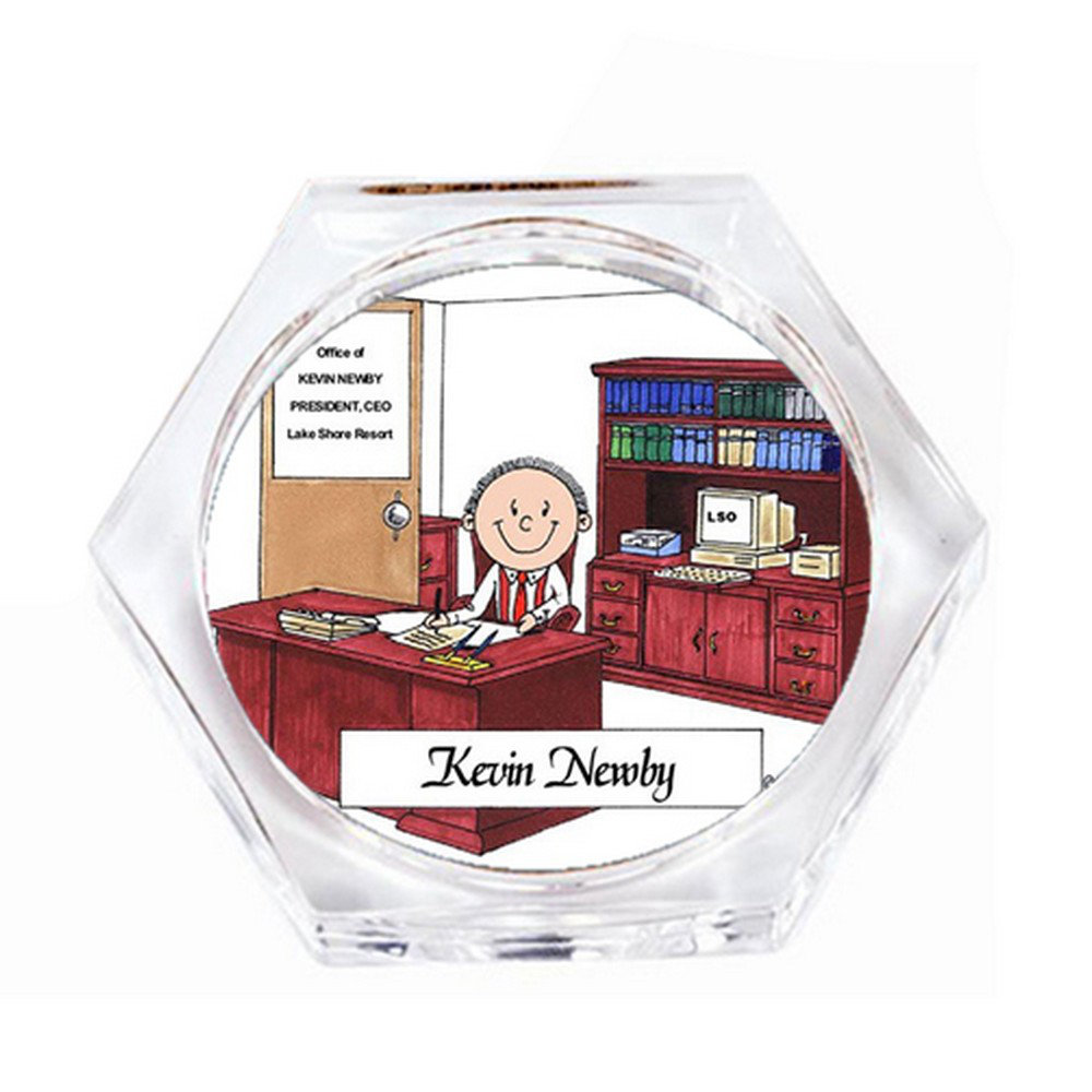 Printed Perfection Personalized Executive - Male Drink Coaster Gift Set ...