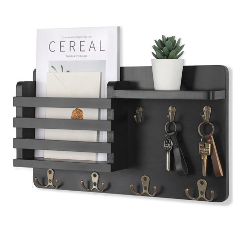 Ebern Designs Solid Wood Wall Wall Hook | Wayfair